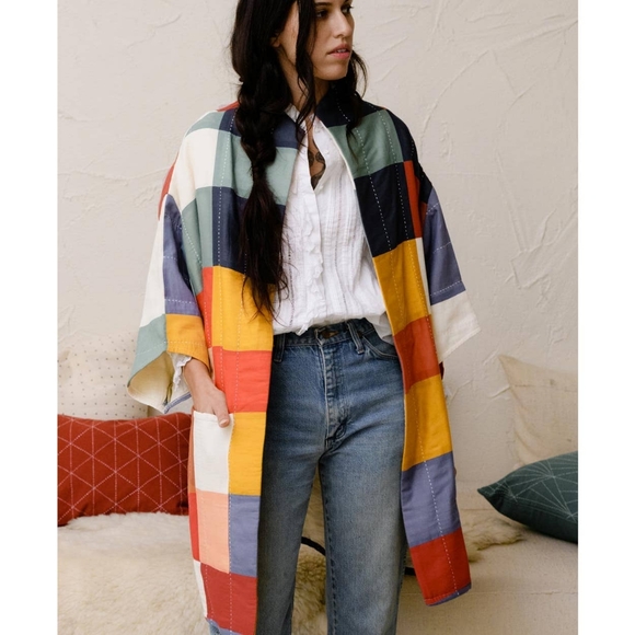 Kooky's Kloset | Jackets & Coats | Quilted Multicheck Cocoon Jacket ...